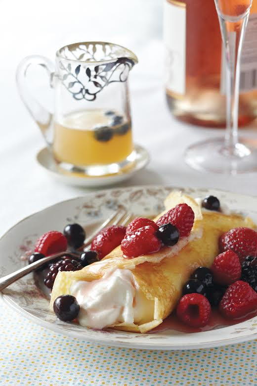 Recipe for Fancy Crepes With Berries in Grand Marnier Syrup | Almanac.com