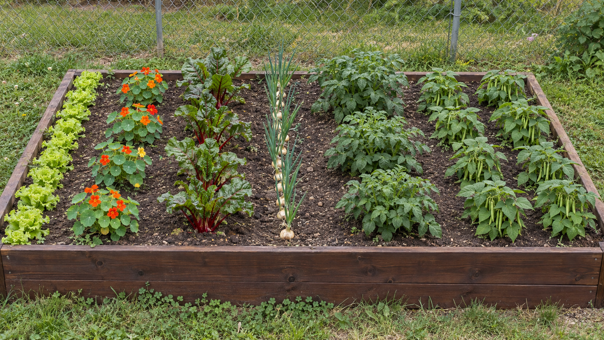 4×8 Vegetable Garden Layout for Beginners | Almanac.com